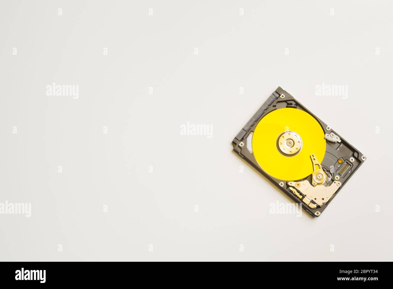 Colorful hdd. open hard disk drive. the concept of data storage. data ...