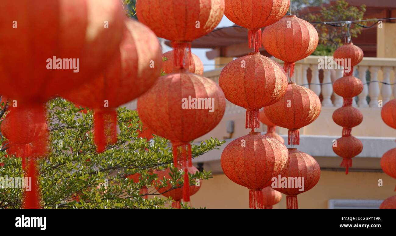 Red lantern for lunar new year Stock Photo - Alamy