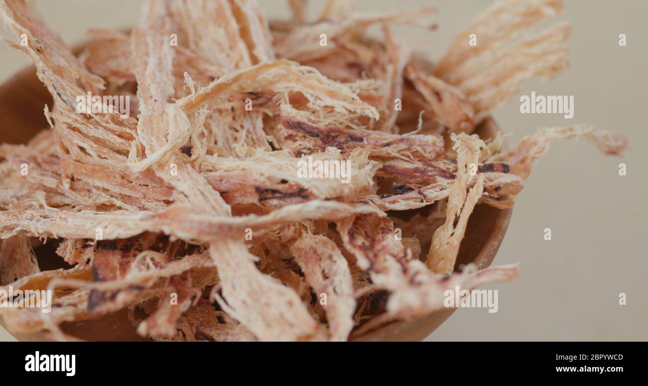 Stack of Dry squid snack Stock Photo - Alamy