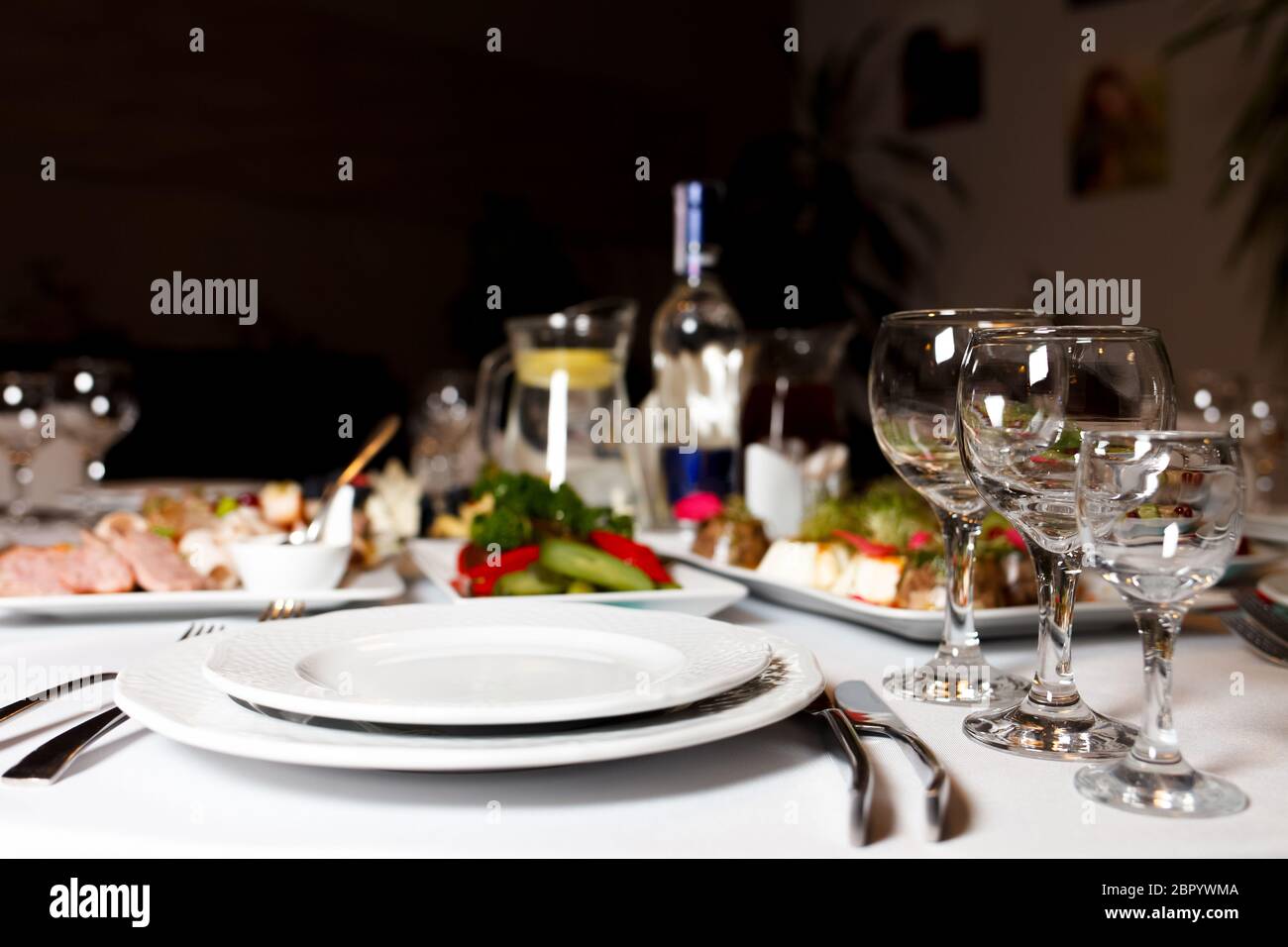 Festive tables stand on hi-res stock photography and images - Alamy
