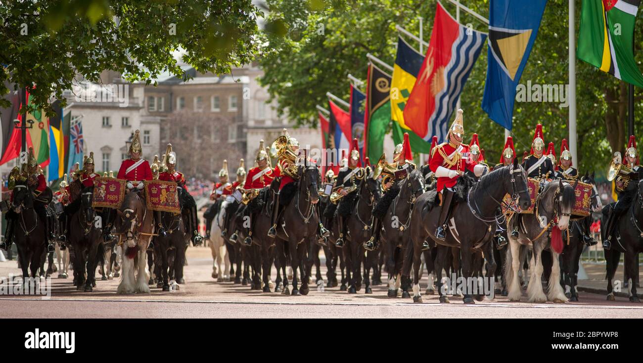 Major Generals Review, Trooping the Colour 2015, London UK Stock Photo ...