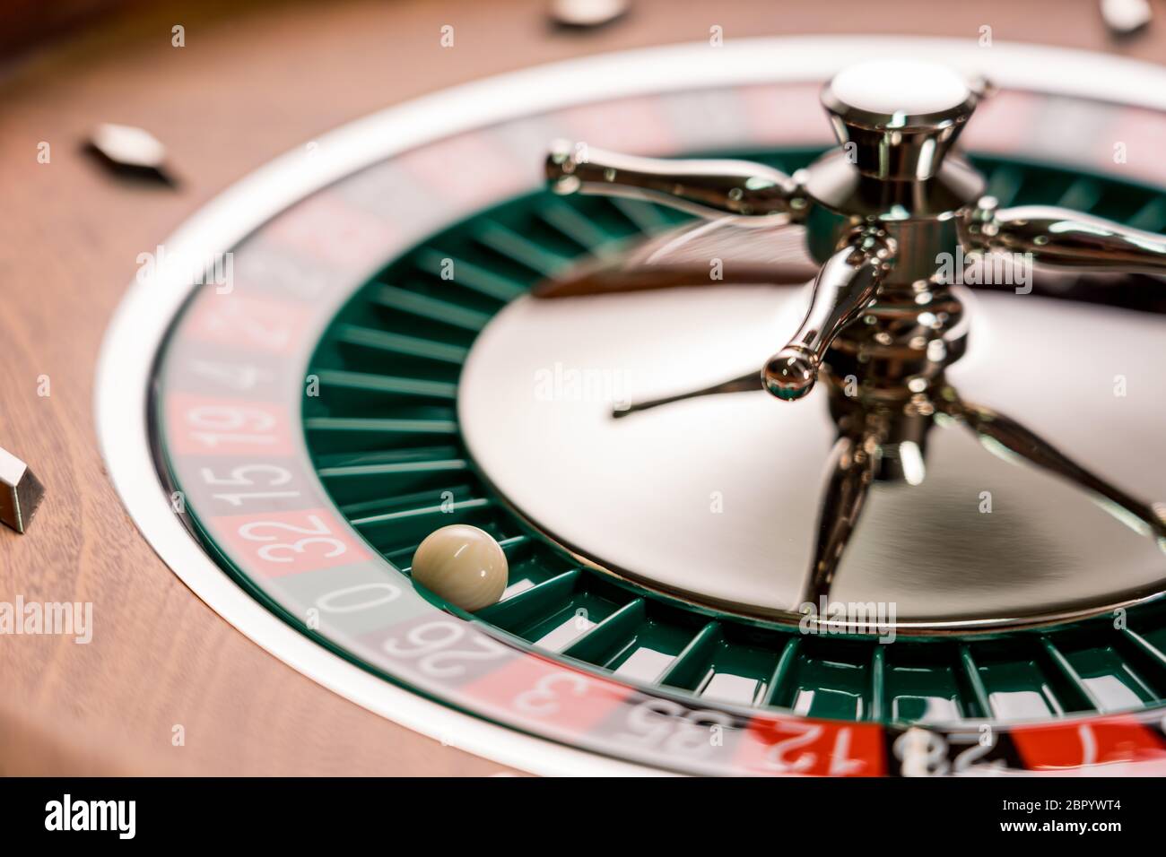 Roulette table close up at the Casino - Selective Focus Stock Photo - Alamy