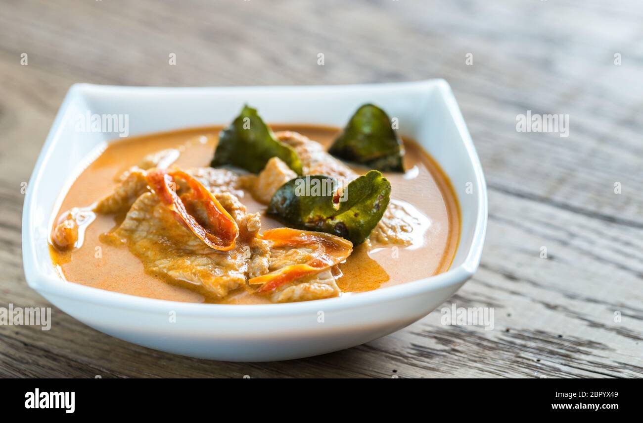 Thai panang pork curry Stock Photo - Alamy