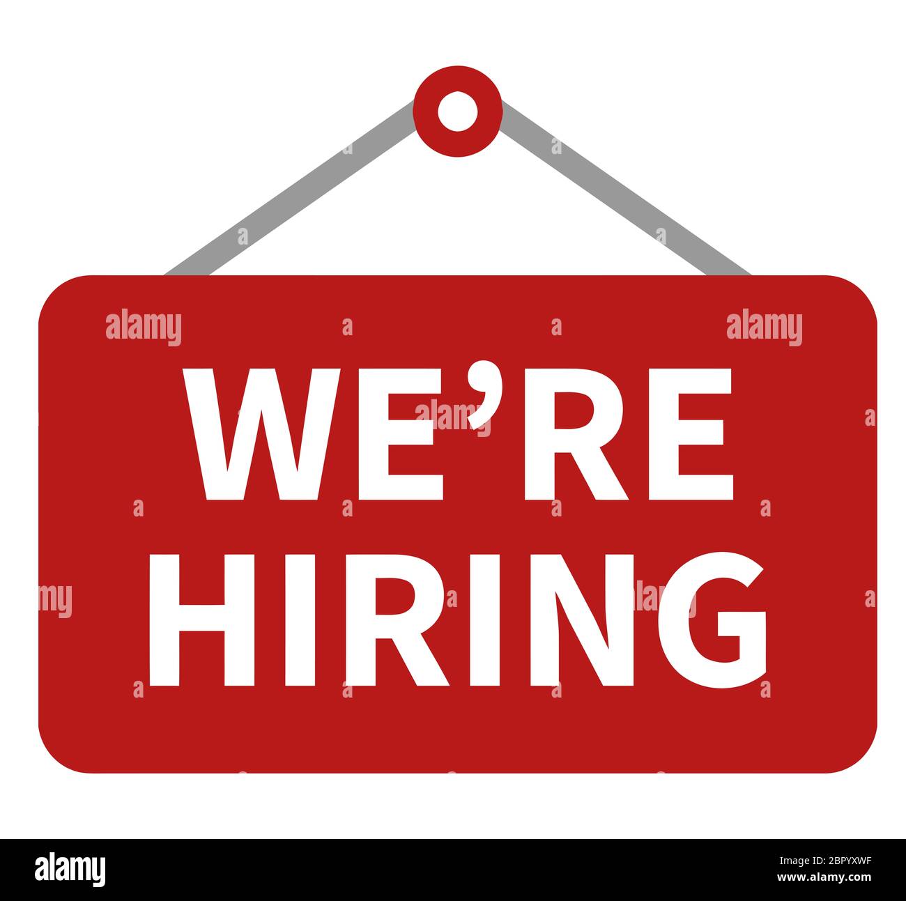 we are hiring work career interview job illustration Stock Photo - Alamy