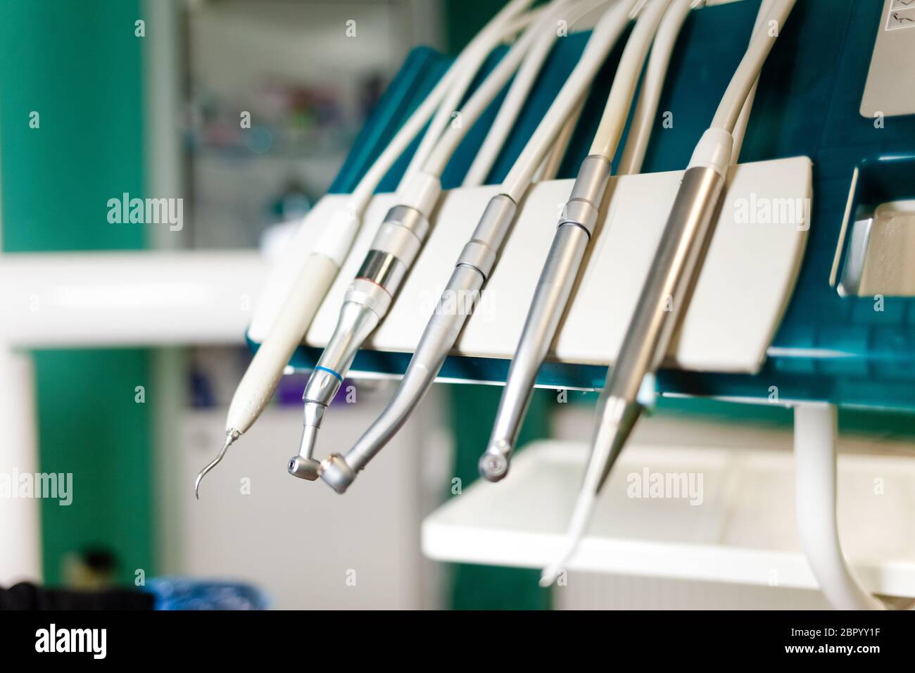 Dental equipment and instruments in dentist office Stock Photo - Alamy