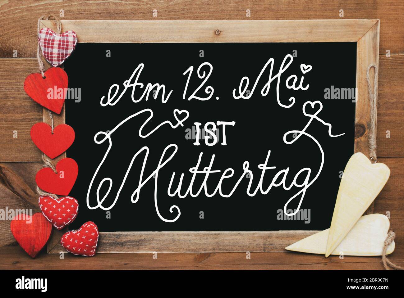 Chalkboard With German Calligraphy Muttertag Means Happy Mothers Day ...