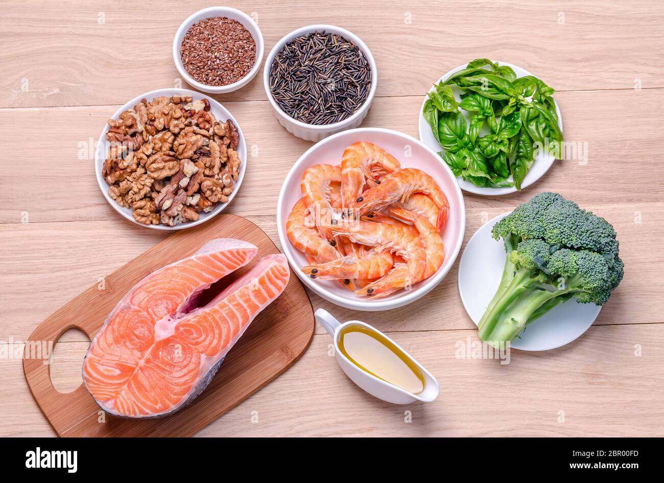 Plant-based and animal sources of Omega-3 acids Stock Photo - Alamy