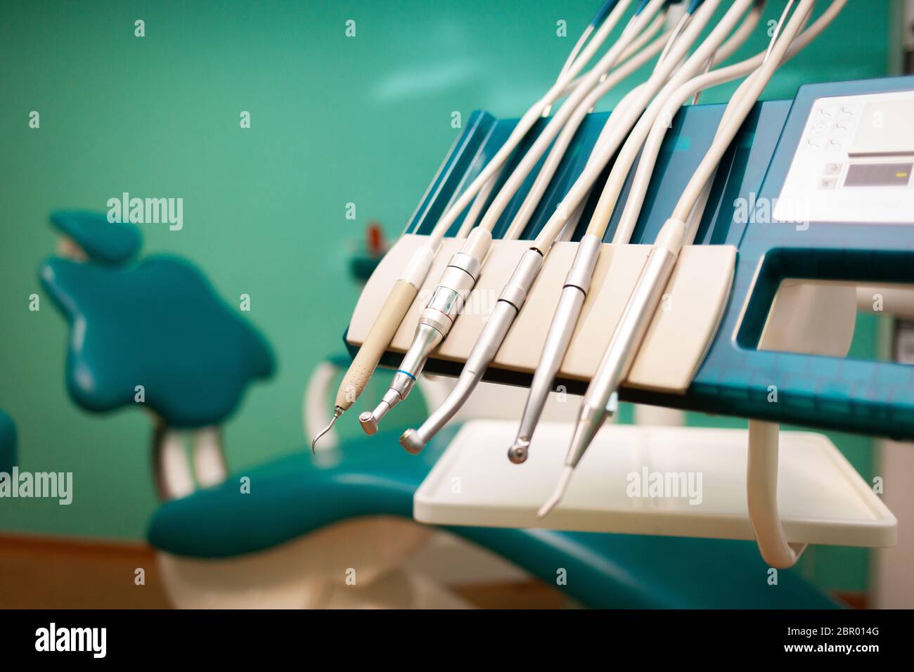 Dental unit and many dental devices in the dentist office Stock Photo ...