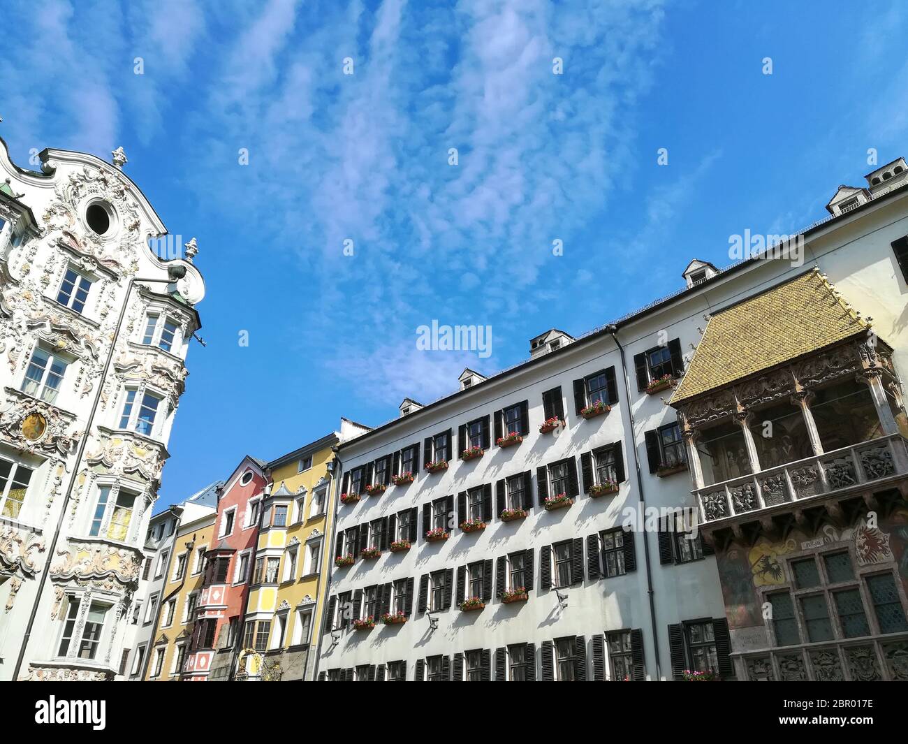 Golden Roof, Innsbruck landmark. Goldenes Dachl Stock Photo - Alamy