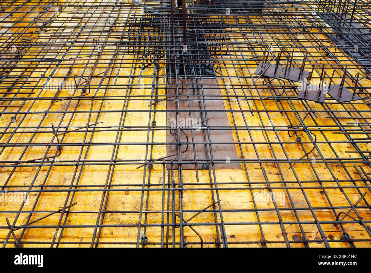 Reinforced concrete mesh at the construction site Stock Photo - Alamy