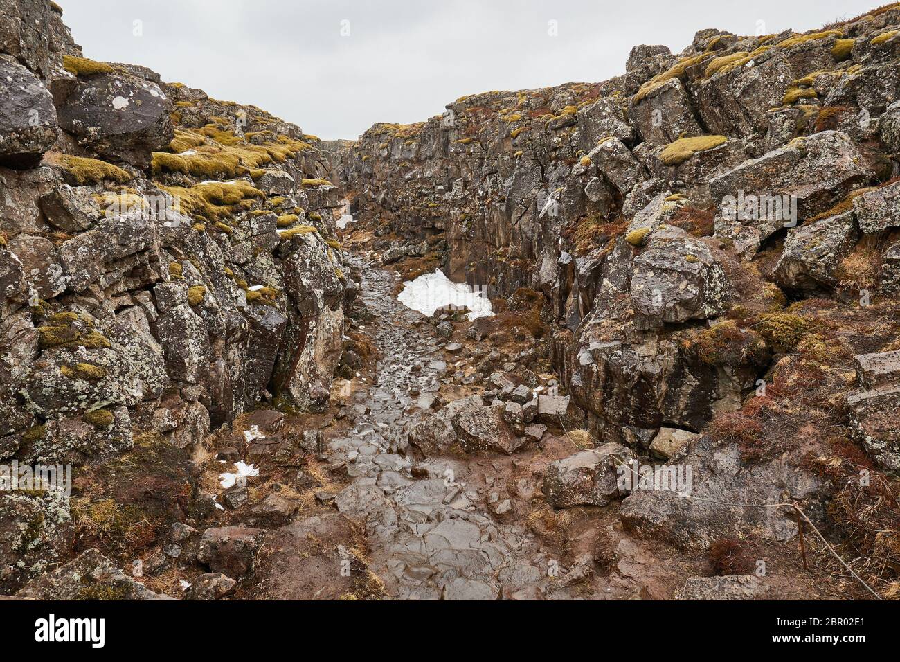 Thingvellir landscape, fault lines making rift valleys as a result of ...
