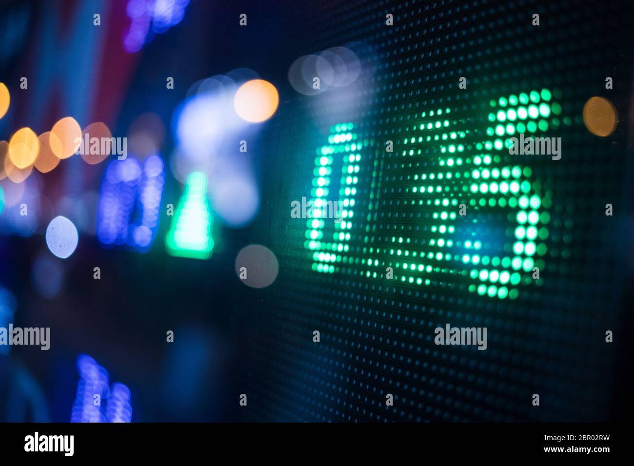 Stock market price display Stock Photo - Alamy