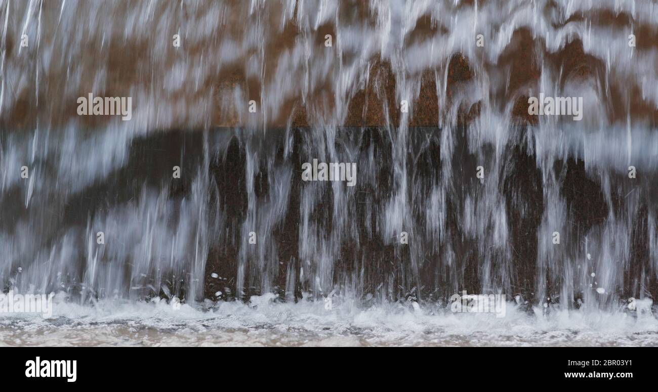 Water cascade in water fountain Stock Photo - Alamy