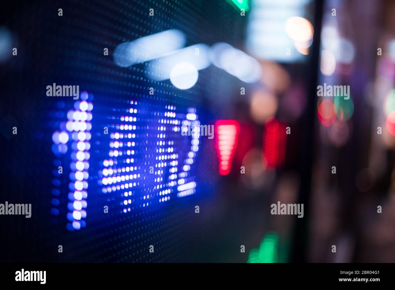 Stock market price display Stock Photo - Alamy