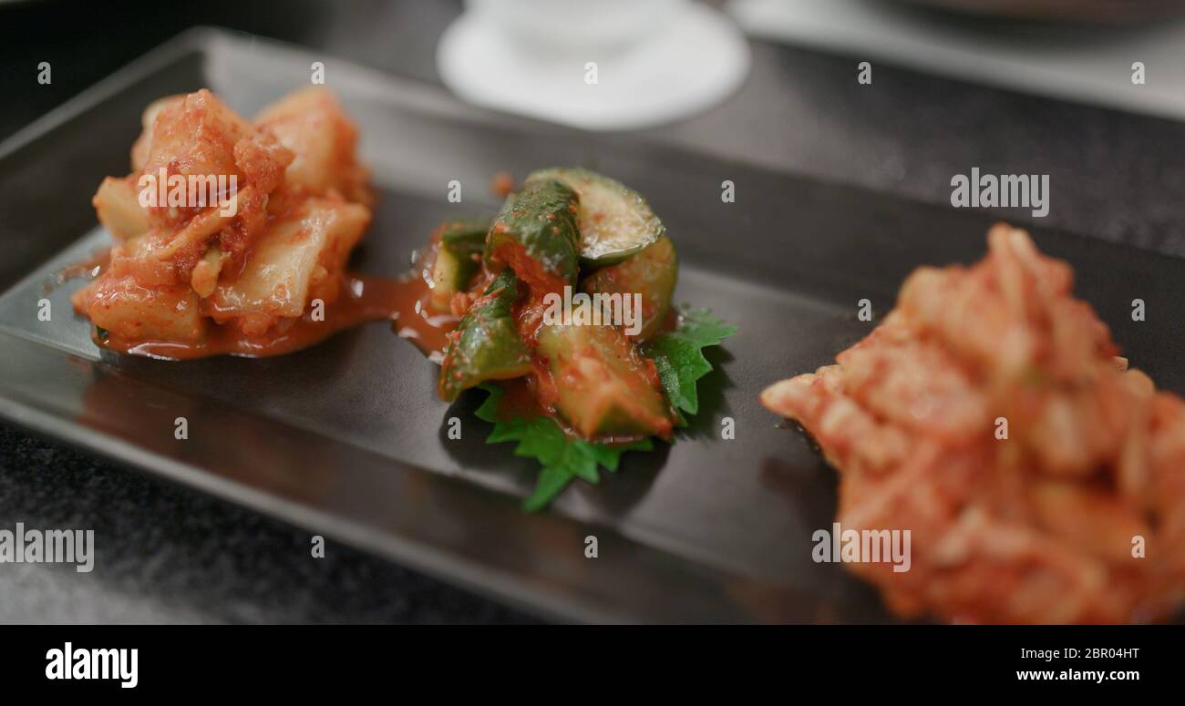 Kimchi on plate hi-res stock photography and images - Alamy