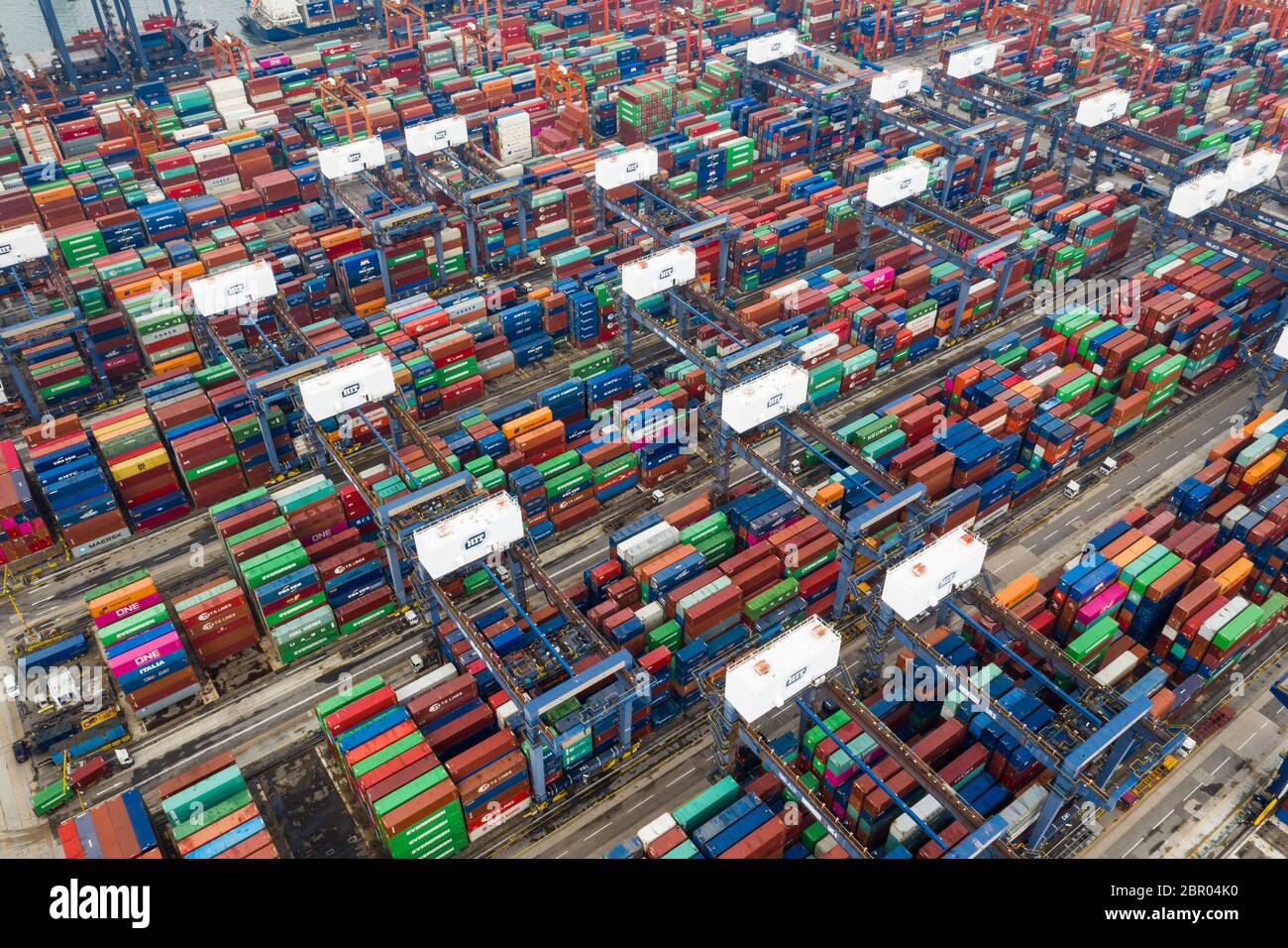 Kwai Tsing, Hong Kong, 09 October 2018:- Kwai Tsing Container Terminals ...