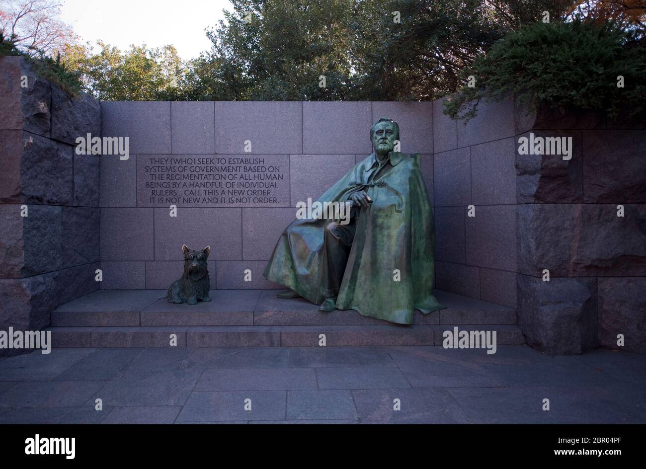 Franklin Delano Roosevelt Memorial West Potomac Park Washington Dc Usa Low Relief Of