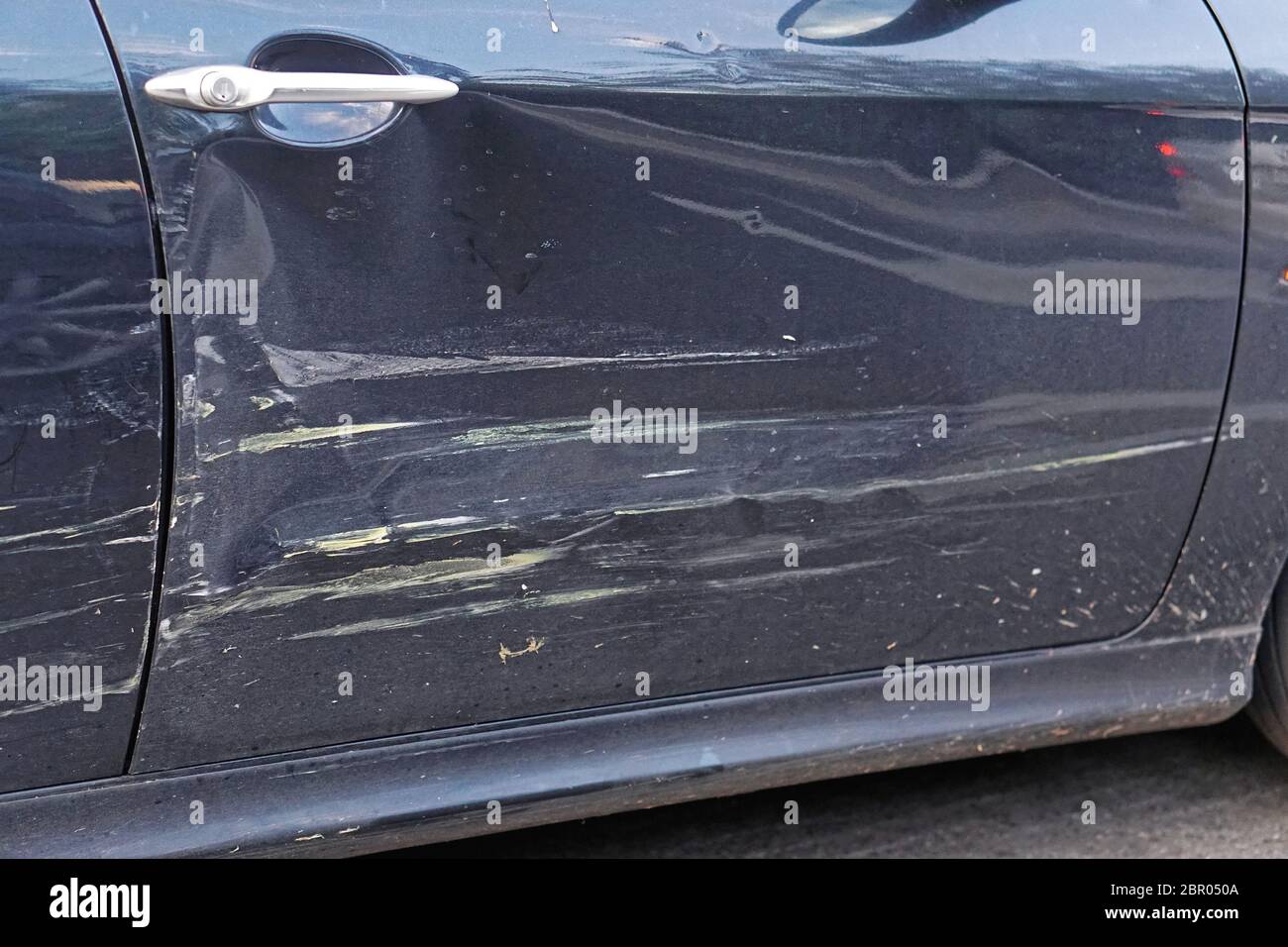 Car body damage dents traffic accident Stock Photo - Alamy