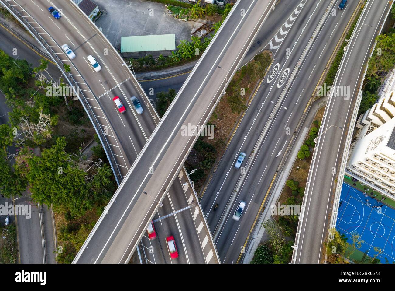 Top view of traffic system Stock Photo - Alamy