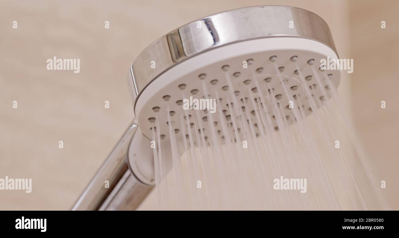 Water drops in the shower head Stock Photo - Alamy