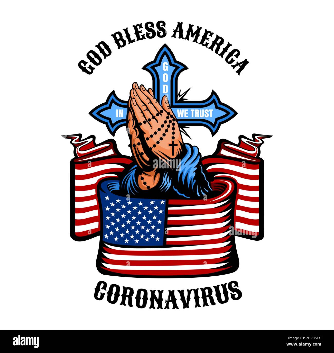 God Bless America Clipart With Cross