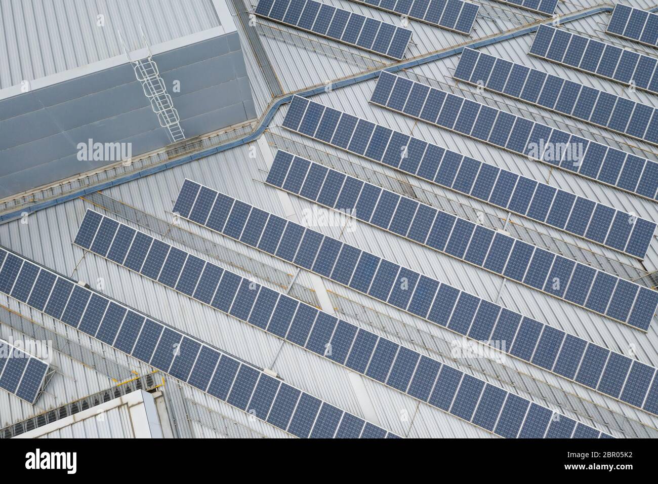 Solar panel system Stock Photo - Alamy