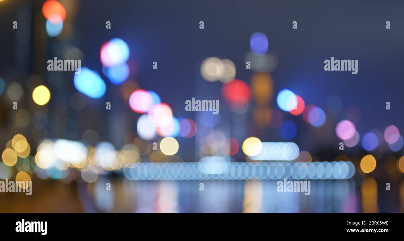City night view in blur Stock Photo - Alamy