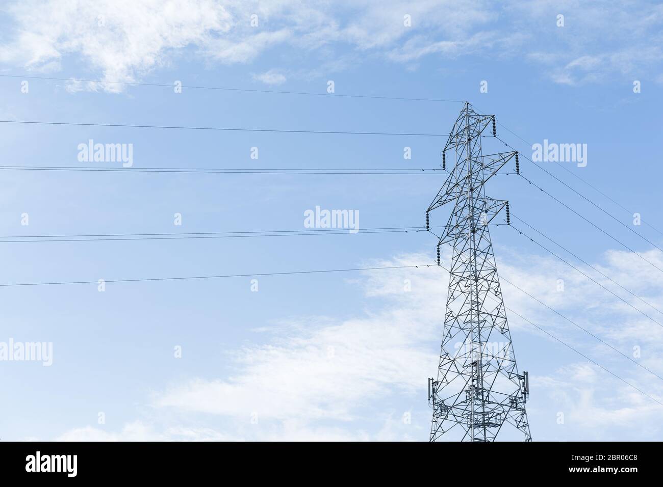Electric power tower Stock Photo - Alamy