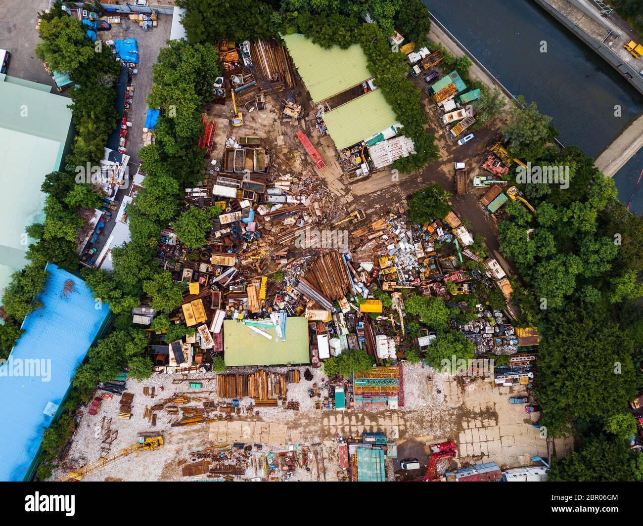 Top view of garbage Stock Photo - Alamy