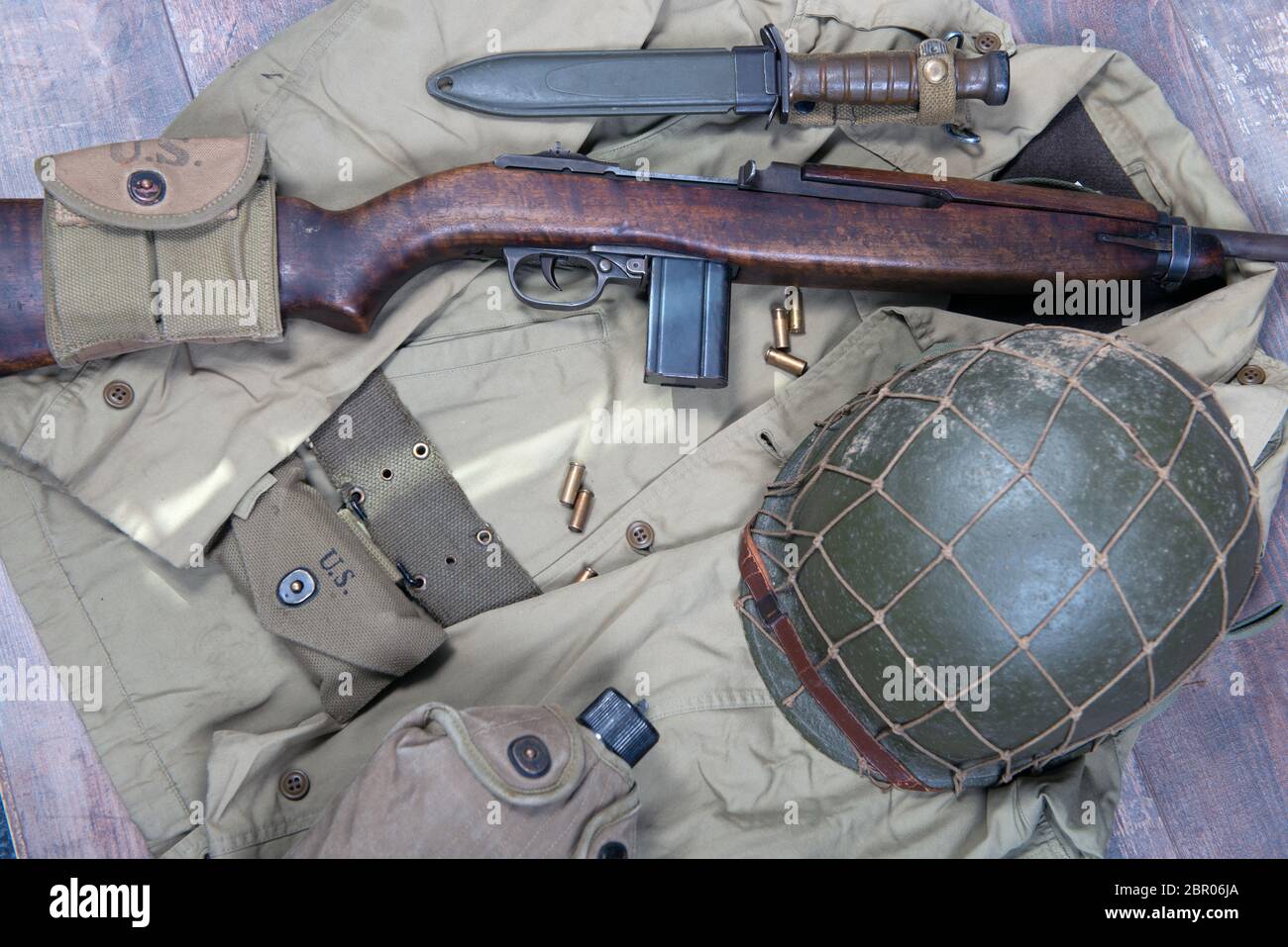 a world war two military american equipment Stock Photo - Alamy