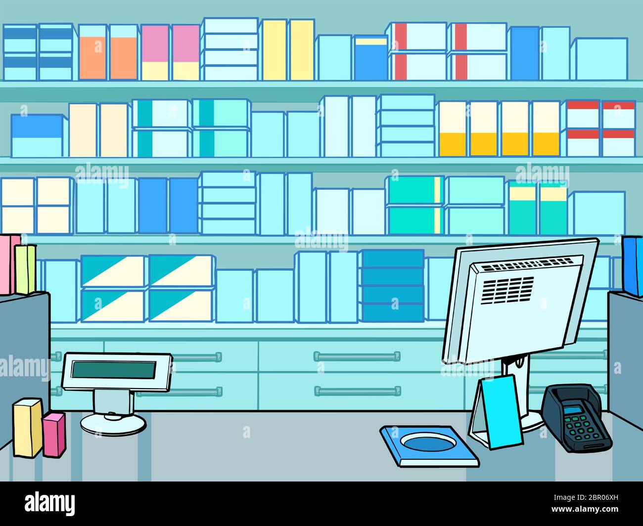 Pharmacy store blur background hi-res stock photography and images - Alamy
