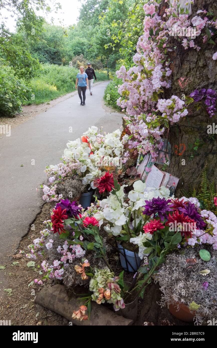 A beautiful and loving family tree shrine memorial to Iris Goldsmith ...