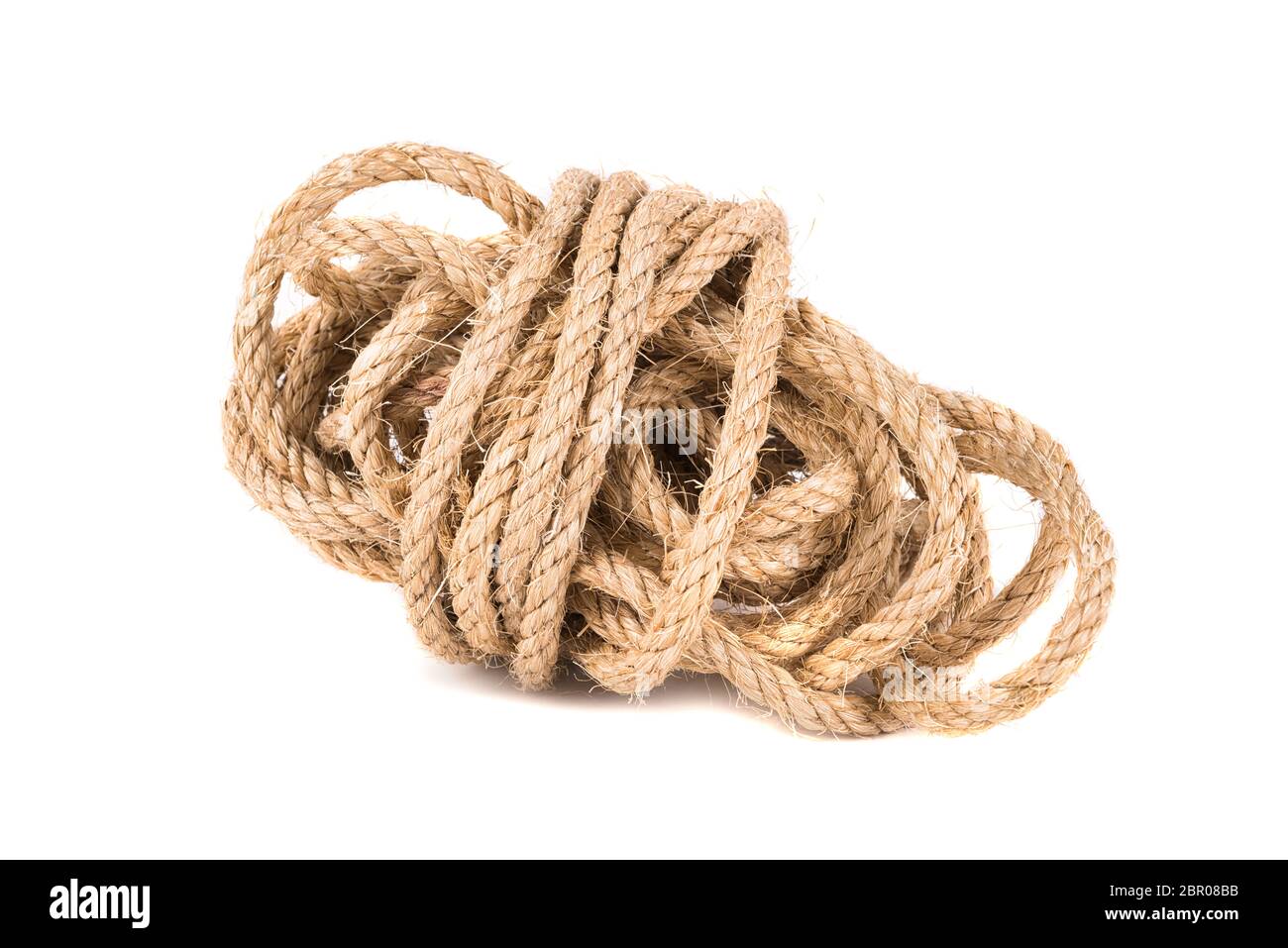 Old rope tied in Cut Out Stock Images & Pictures - Alamy