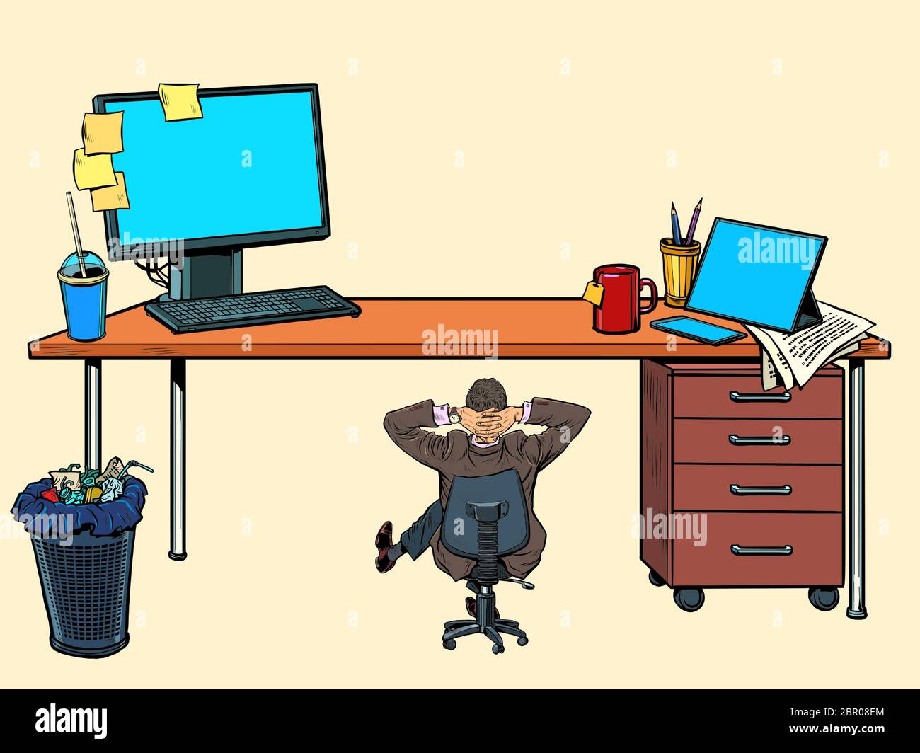 Large work table Stock Vector Images - Alamy