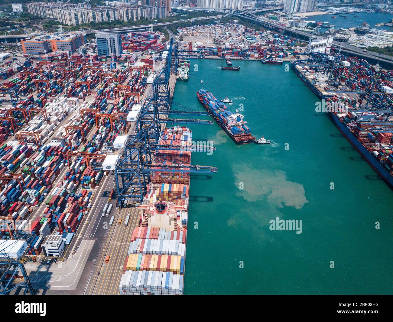 Kwai Tsing Container Terminals Stock Photo - Alamy