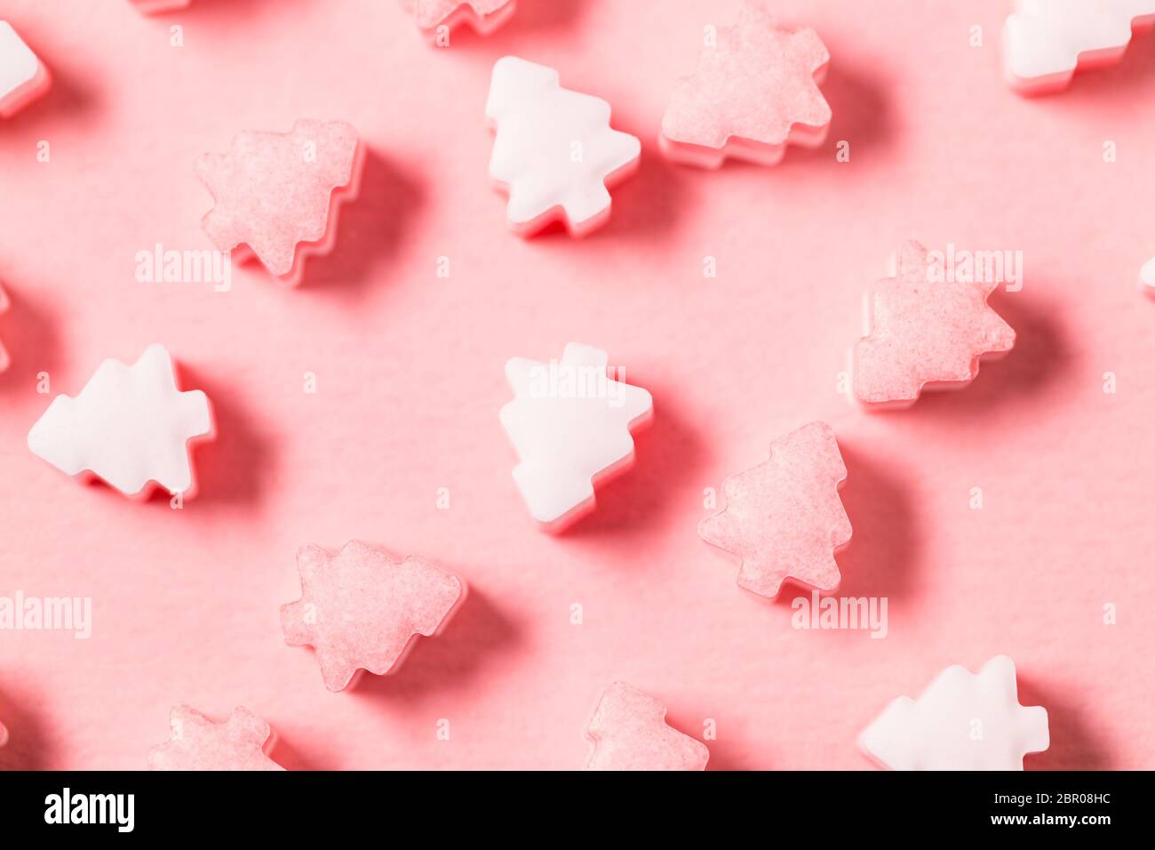 Christmas candy in pink Stock Photo - Alamy