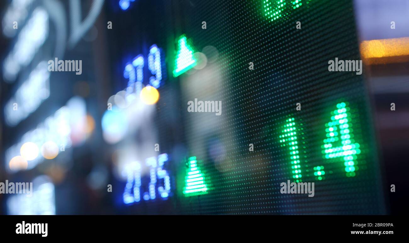 Stock market number index Stock Photo - Alamy