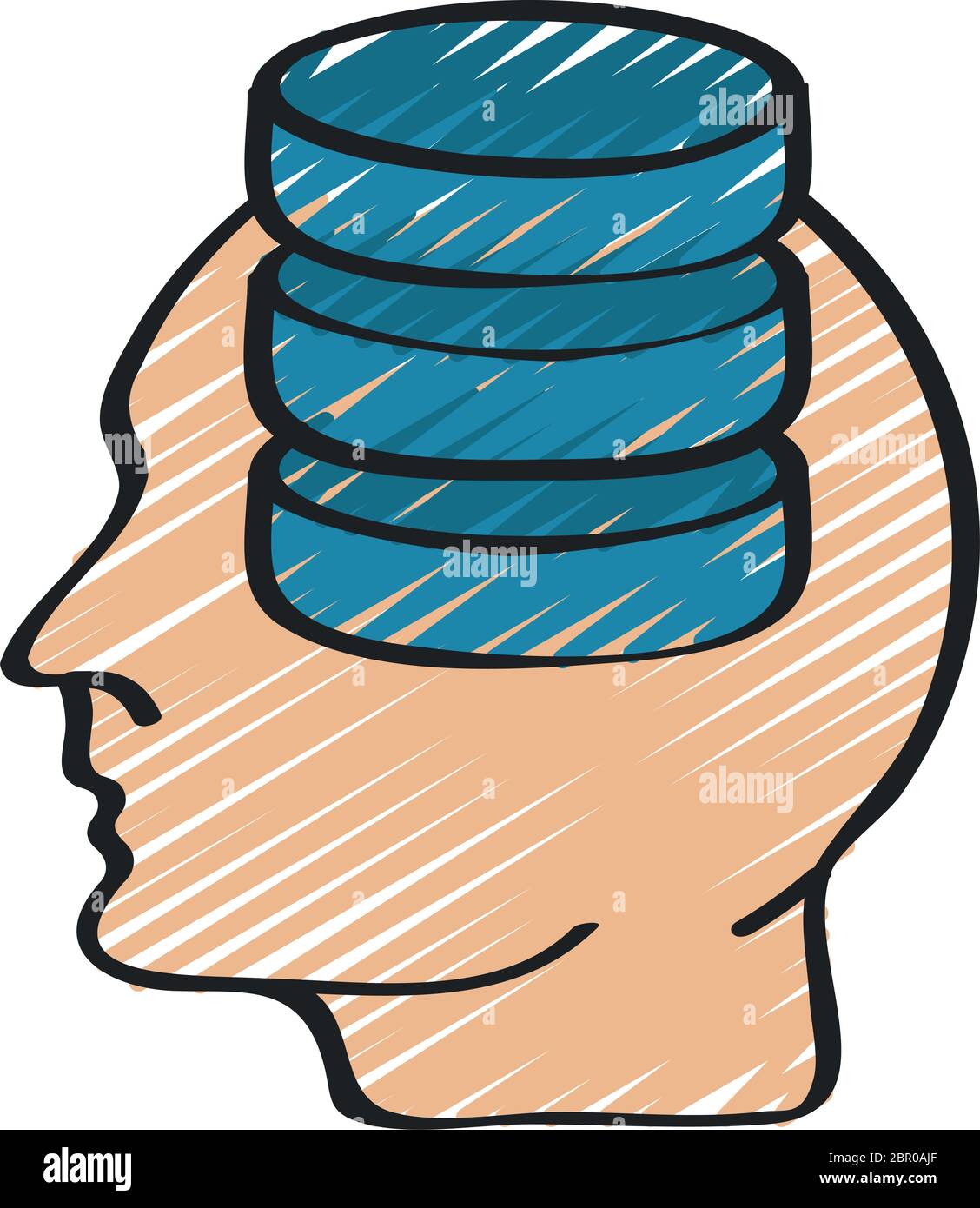 Data Thinking Icon Stock Vector Image & Art - Alamy