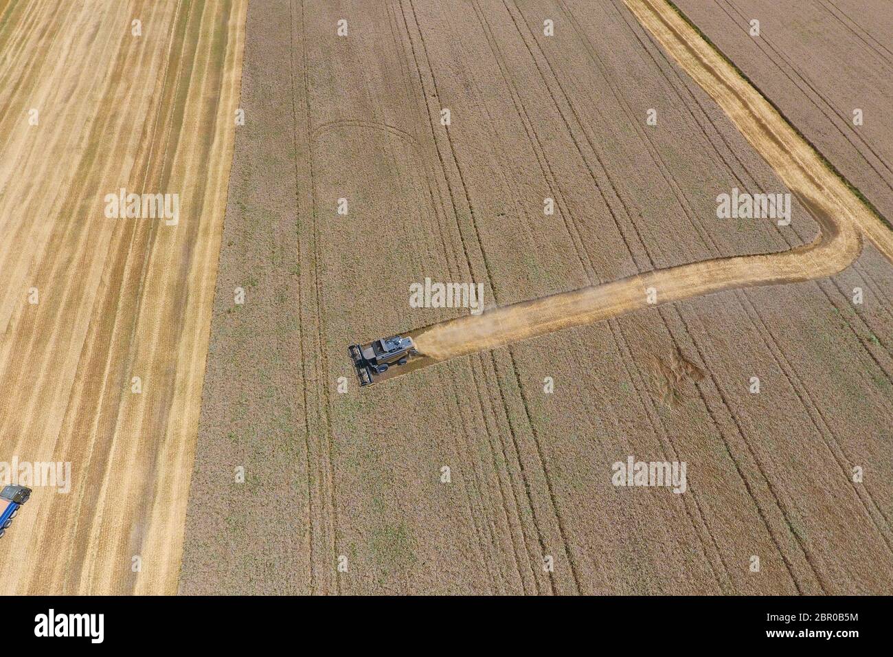 Combine Harvester In Operation High Resolution Stock Photography and ...
