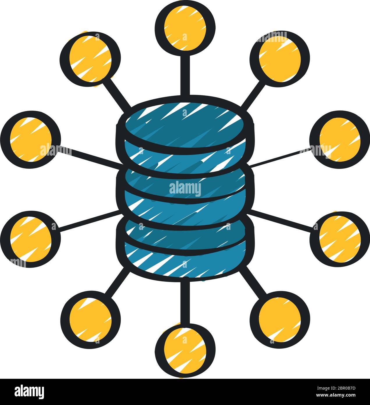 Big Data Icon Stock Vector Image & Art - Alamy