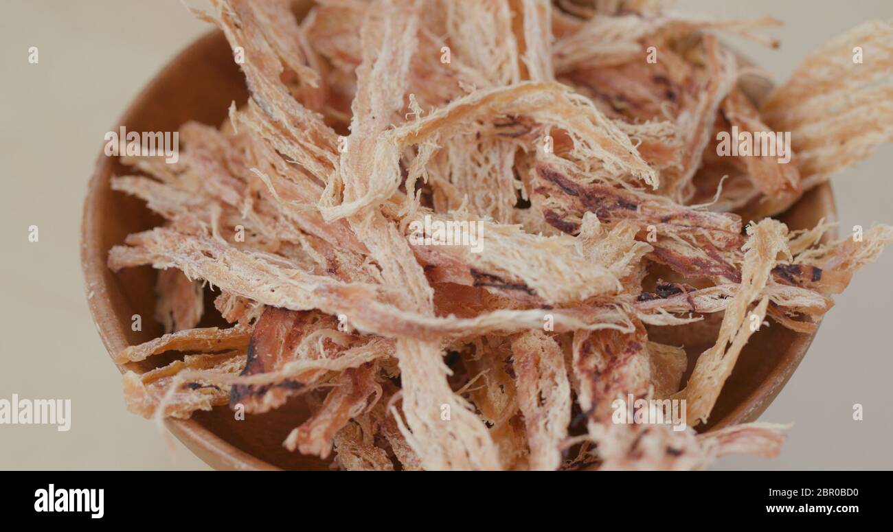 Dry squid snack Stock Photo - Alamy
