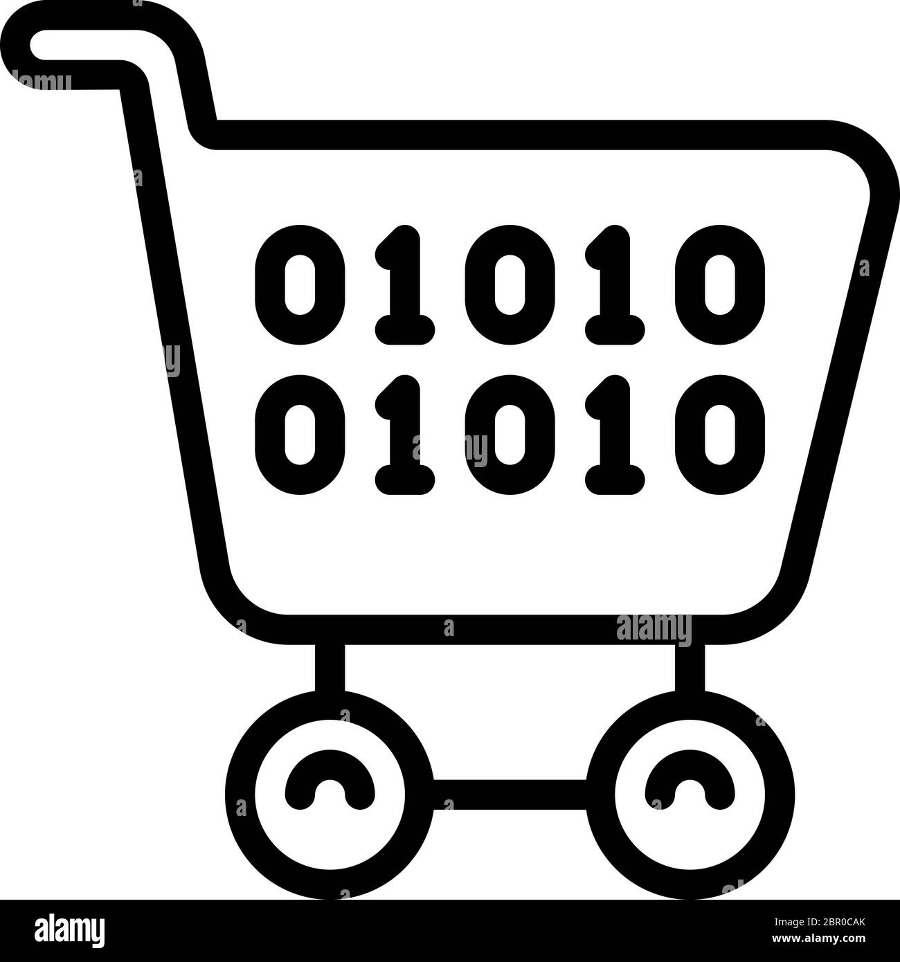 Shopping Data Icon Stock Vector Image & Art - Alamy