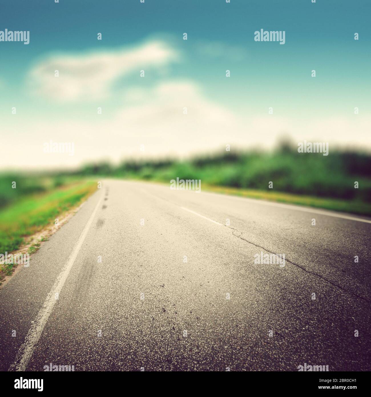 Beautiful highway road blur effect Stock Photo - Alamy