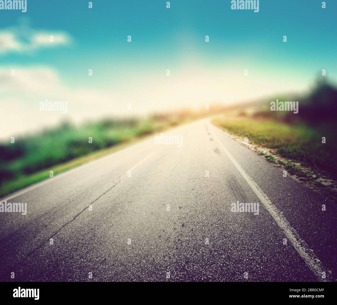 Speed way road blur effect Stock Photo - Alamy