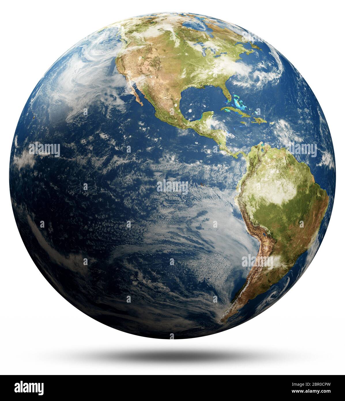 Planet Earth map - America. Elements of this image furnished by NASA ...