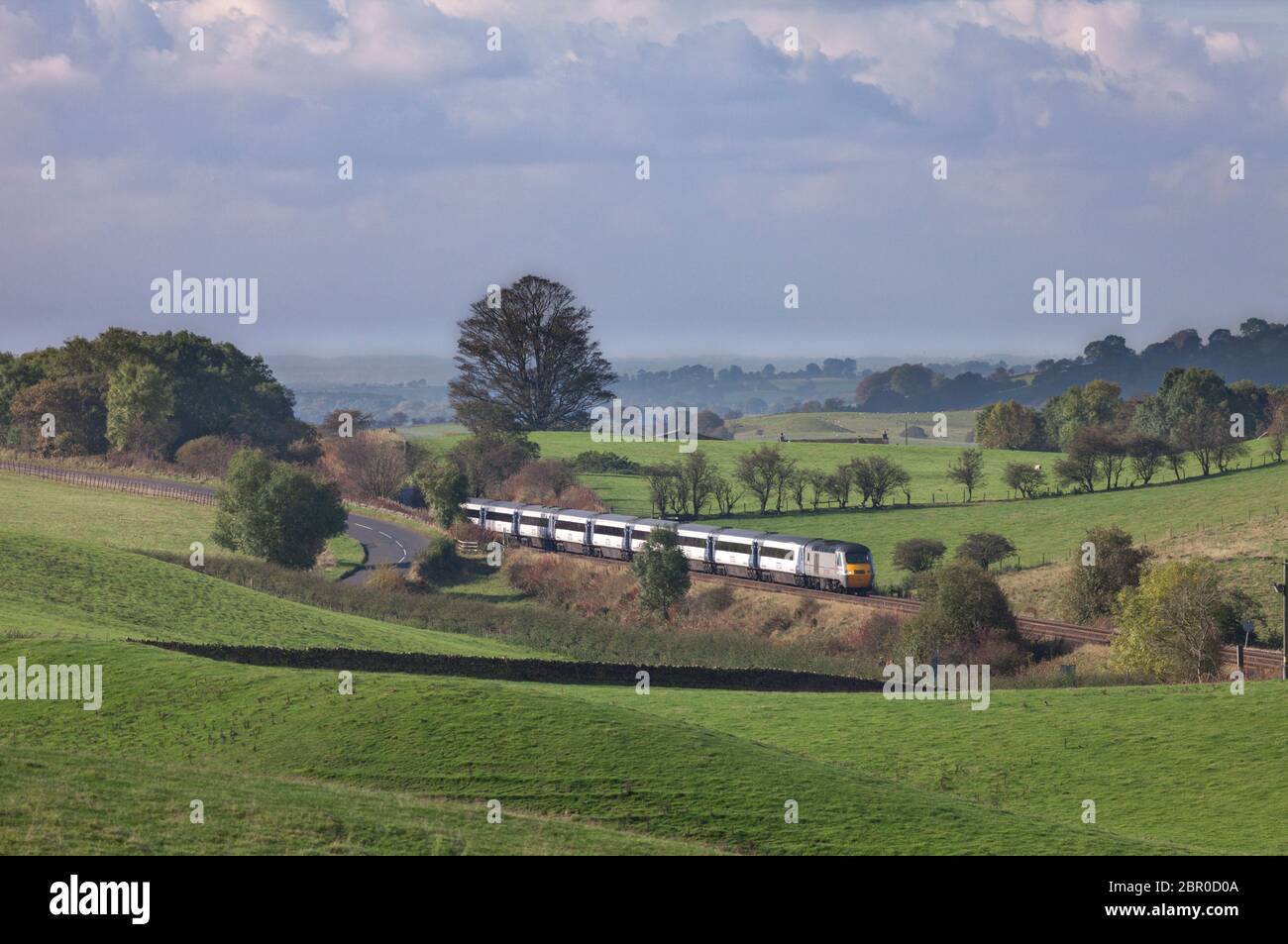 An East Coast Intercity 125 ( High speed train) at Denton on the Tyne ...