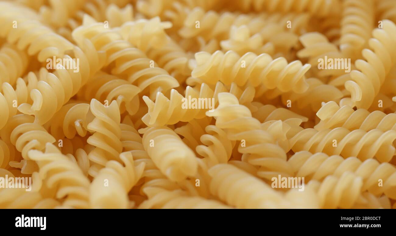 Stack of fusilli Stock Photo - Alamy