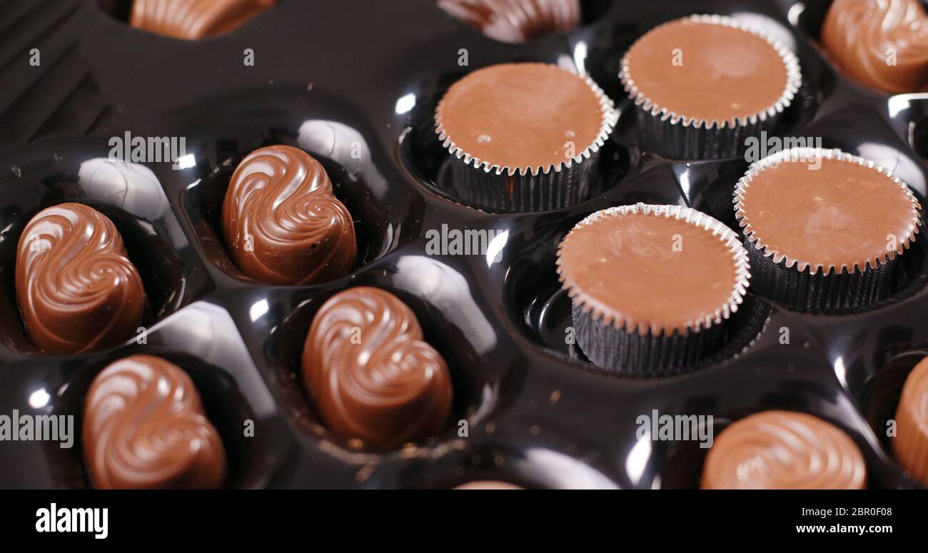 Mixed chocolate box Stock Photo - Alamy