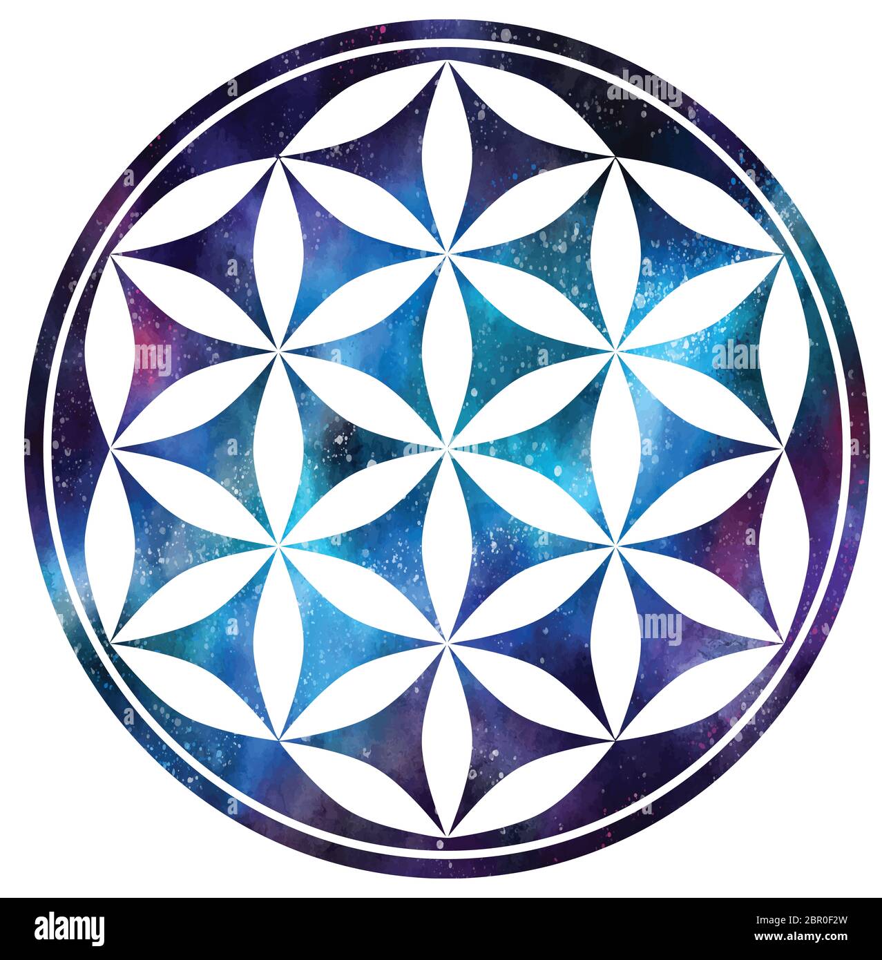 circles sacred symmetry esoteric energy cosmo stars illustration Stock ...