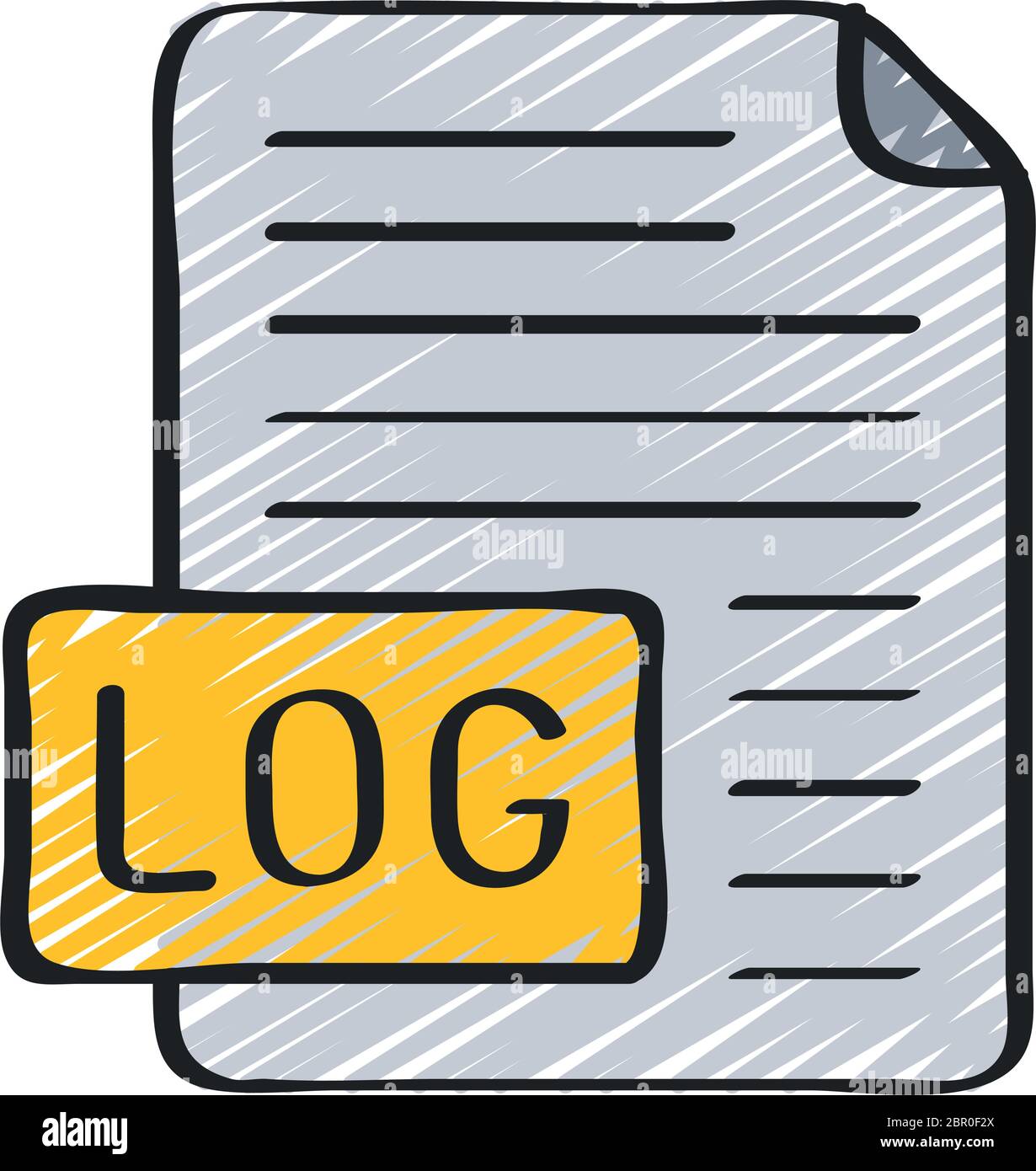 Log File Icon Stock Vector Image & Art - Alamy
